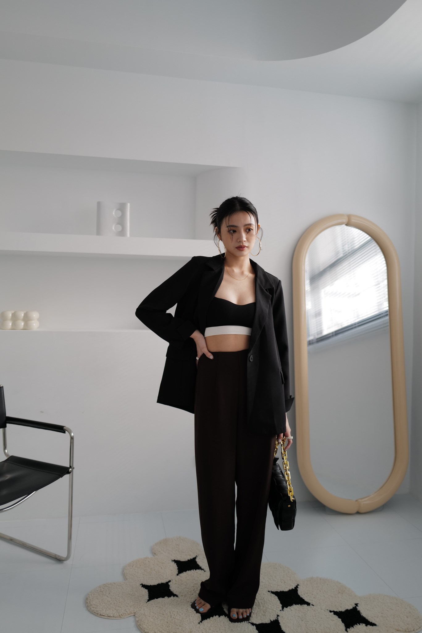 拼色織帶短版BraT ｜ WearToEat