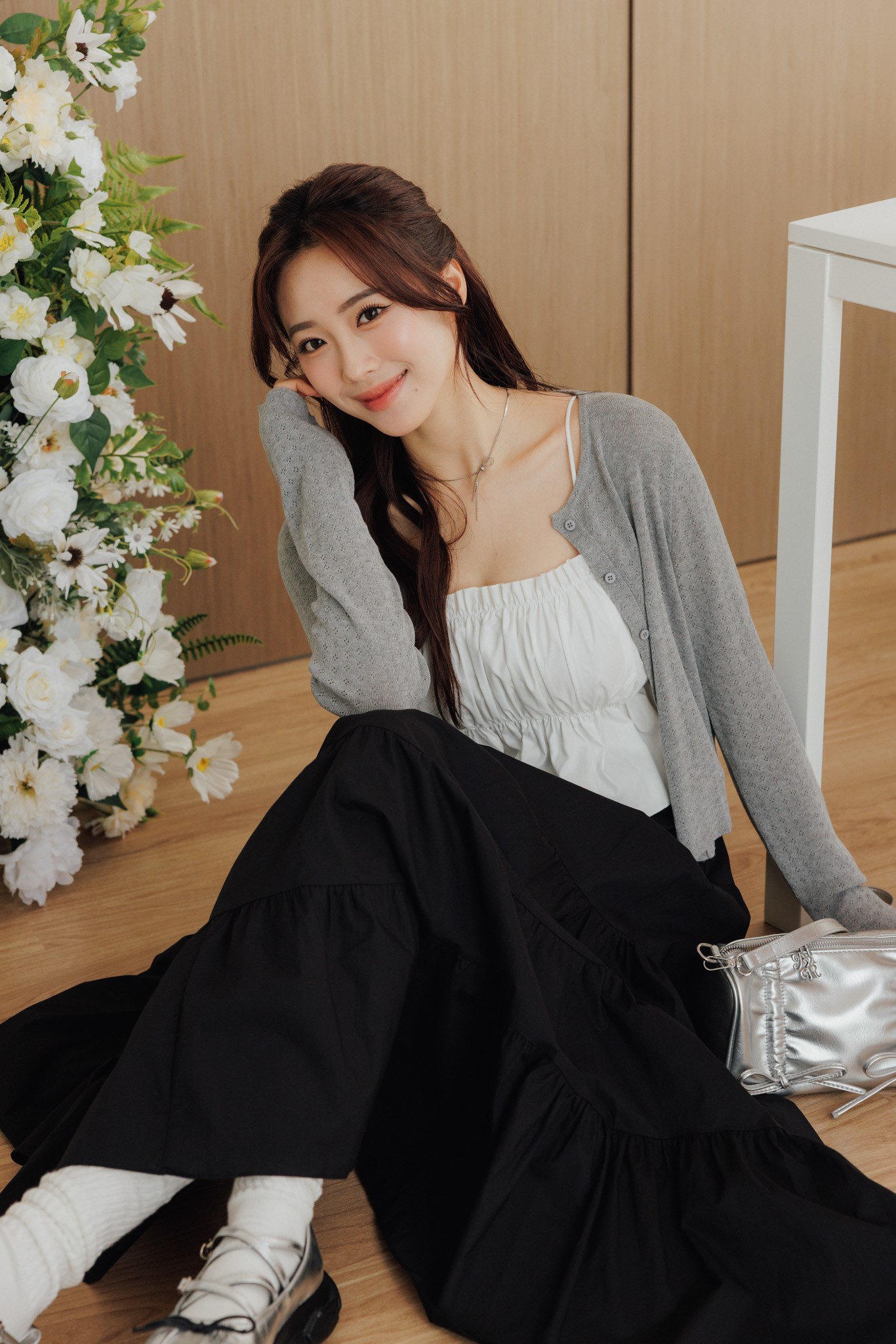 不膨脹抽皺細肩背心 ｜ WearToEat