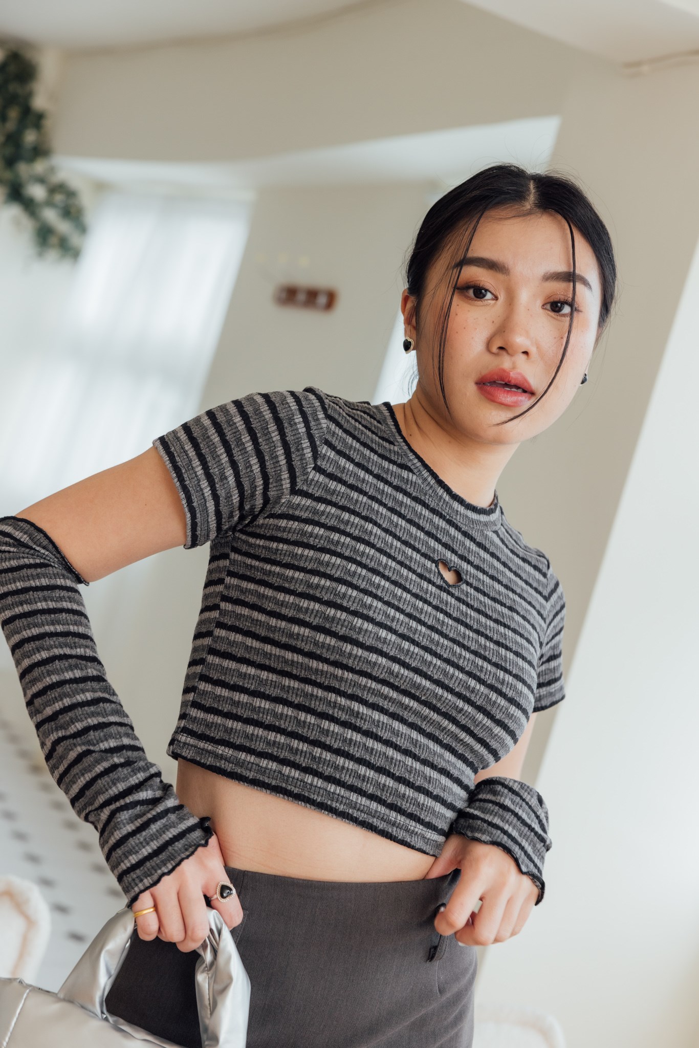 愛心baddie袖套上衣 ｜ WearToEat