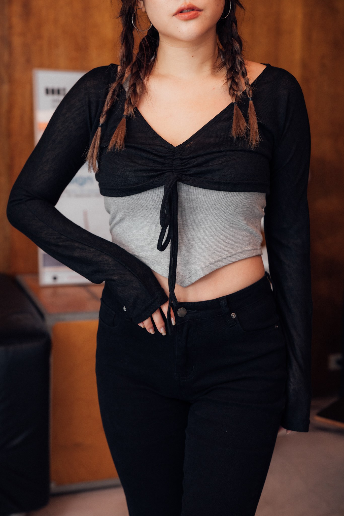 甜辣罩衫背心兩件式上衣 ｜ WearToEat