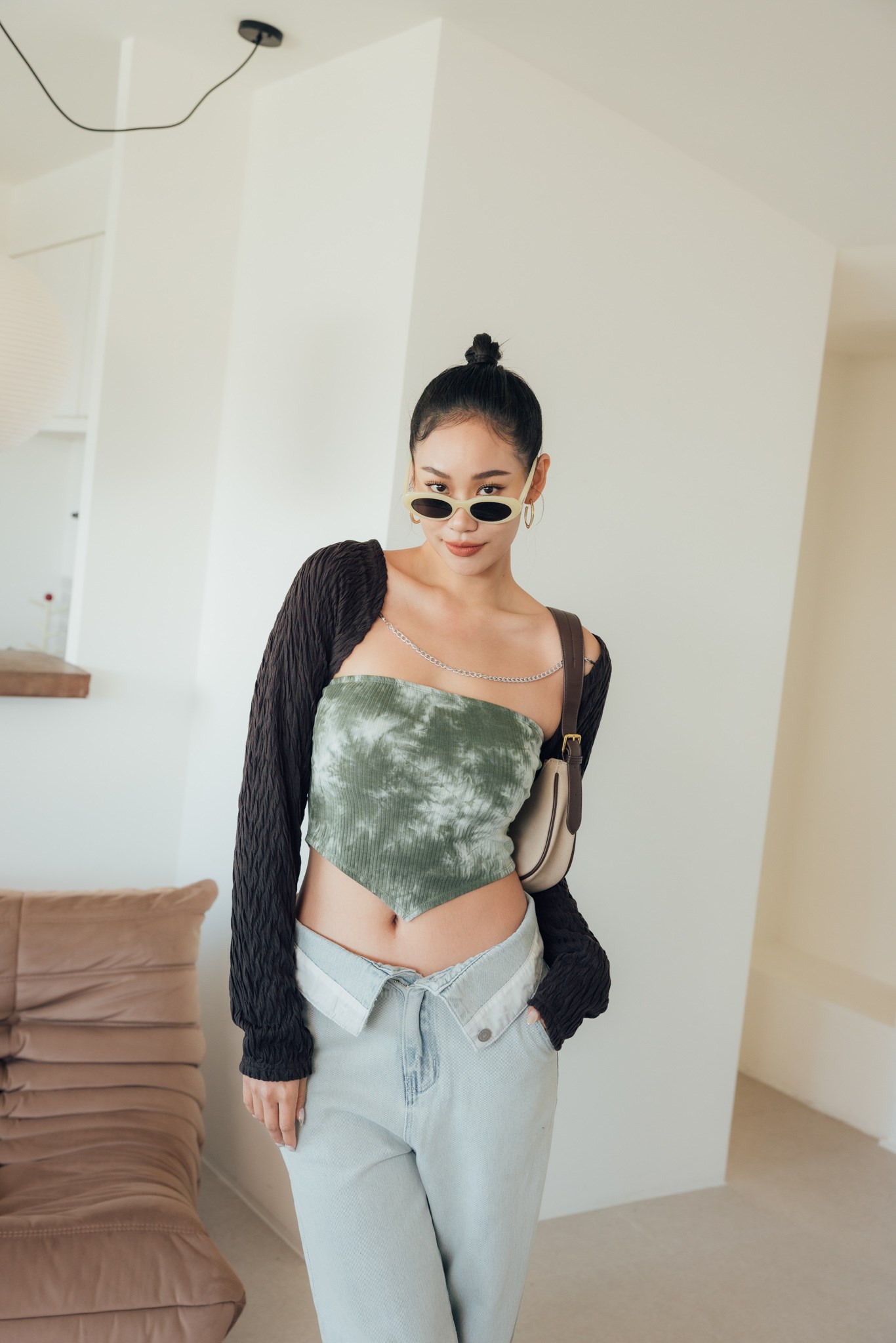 渲染Brat+鏈條罩衫兩件組 ｜ WearToEat